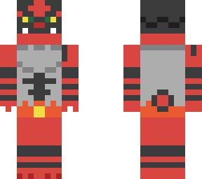 Incineroar Skin by Gaojolon | Minecraft Skin