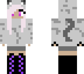 snow leopard girl | Minecraft Skins
