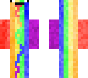Rainbow noob | Minecraft Skin