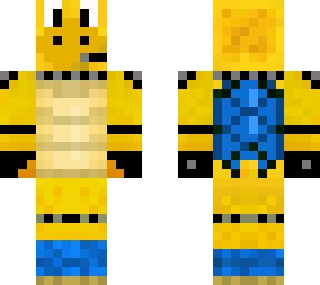 Re edit of blue koopa troopa | Minecraft Skin