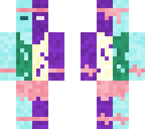 Blue Purple Zombie Fighter | Minecraft Skin