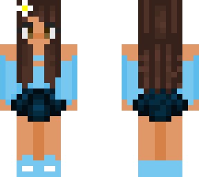cute blue girl | Minecraft Skin