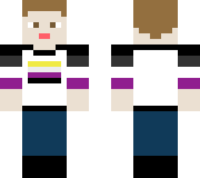 Nonbinary and Ace Flags Skin | Minecraft Skin