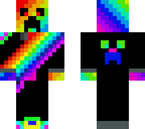 Rainbow Creeper | Minecraft Skins
