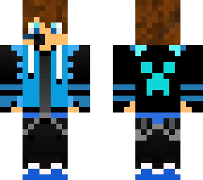Blue Gamer | Minecraft Skin