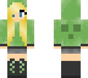 Girl bong 7 Slime | Minecraft Skin