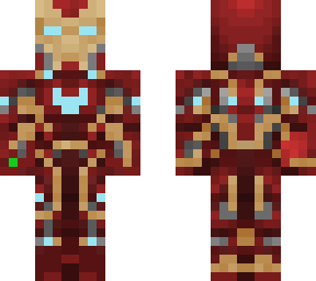 iron man whith infinity gauntlet | Minecraft Skins