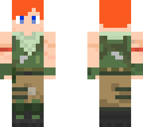 Red head fortnite default | Minecraft Skin