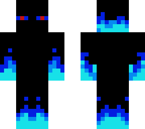 blue fire man | Minecraft Skin