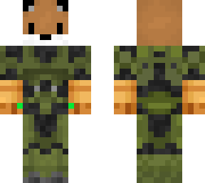 Dingo Master Chief with Double Infinity Gauntlets | Minecraft Skin