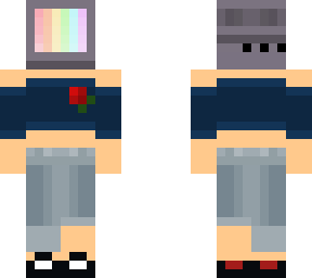 Tv head girl | Minecraft Skin
