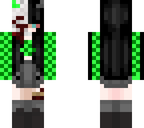 green devil girl | Minecraft Skin