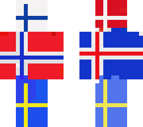 nordic flag skin | Minecraft Skin