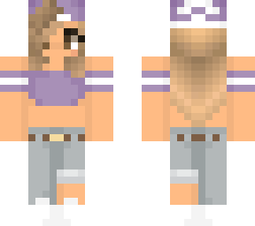 Simple purple tomboy | Minecraft Skin