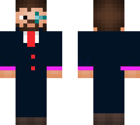 Black suit Iskall85 Hermitcraft season 6 | Minecraft Skin