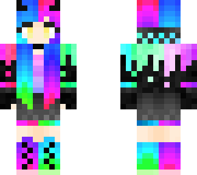 Neon demon girl | Minecraft Skin