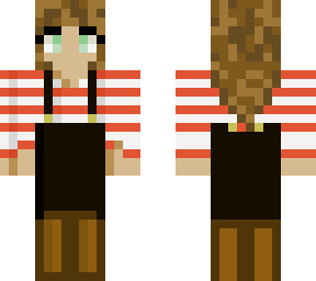 OC wearing overalls | Minecraft Skin