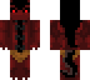 Red & Black Demon | Minecraft Skin