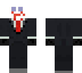 Slenderman with blood | Minecraft Skin