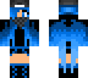 Blue bandit with wings | Minecraft Skin