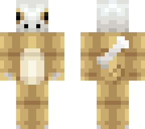 Cubone with bone and tail | Minecraft Skin