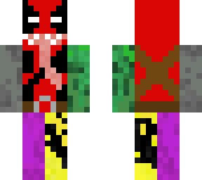 Deadpool bonded to phage agony riot and lasher | Minecraft Skin