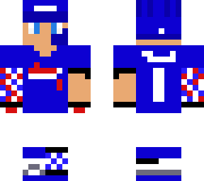 Baseball Player Dodgers | Minecraft Skin