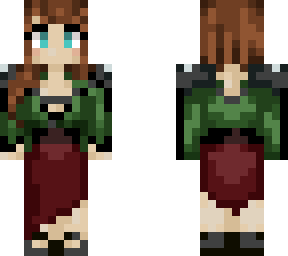 Default Minecraft Girl w/ Shoulderpads 1 | Minecraft Skin