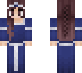 Medieval Blue Dress | Minecraft Skin