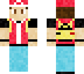 Pokemon Trainer Red | Minecraft Skin