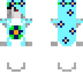 Cute female narwhal | Minecraft Skin