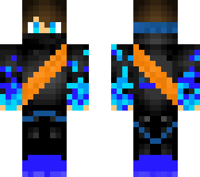 edited blue fire hoodie 2 | Minecraft Skin