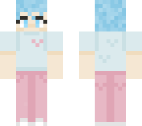 Cute Blue and Pink Boy Skin | Minecraft Skin