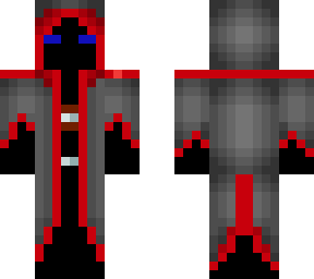 Red cloak blue eyes | Minecraft Skin