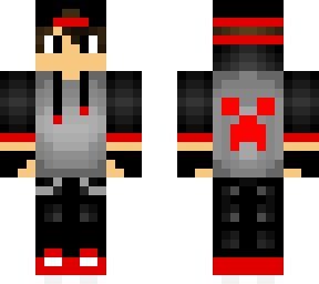 Cool Red Skin with hat | Minecraft Skin