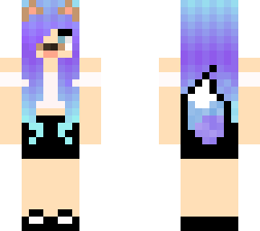 blue dog girl | Minecraft Skin