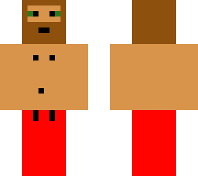 Guy at the Beach with Big Belly and Belly Button | Minecraft Skin