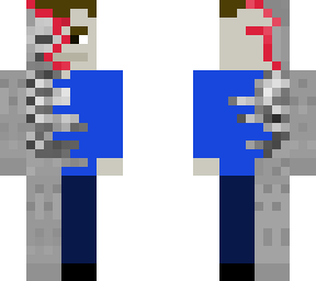 Half Skeleton, Half Human | Minecraft Skin