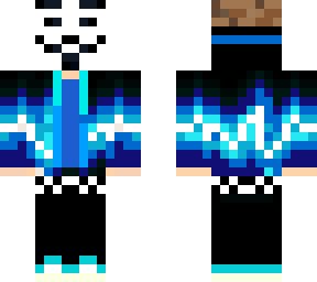 Hacker with white mask | Minecraft Skin