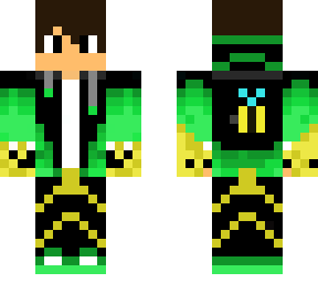 Green Hoodie Boy with EXTRA Bee DETAILS | Minecraft Skin
