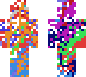 Messy art | Minecraft Skin