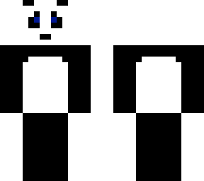 Panda skin with blue eyes | Minecraft Skin