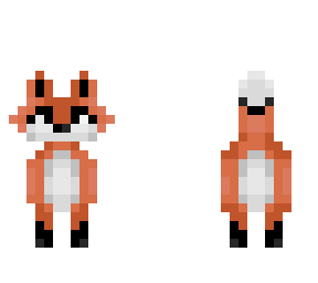 Fox Pixel Art | Minecraft Skins