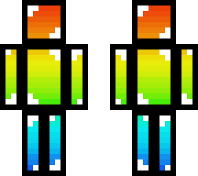 Shiny Rainbow Fade | Minecraft Skin