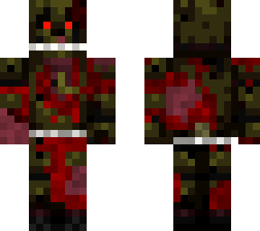 Nightmare springtrap | Minecraft Skin