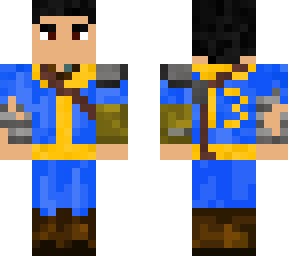 the vault dweller fallout | Minecraft Skin