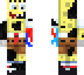 Withered Spongebob | Minecraft Skin