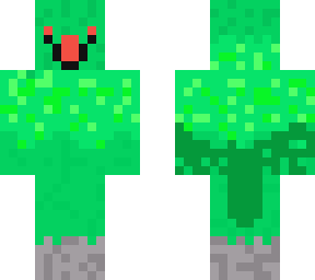 A green parrot | Minecraft Skin