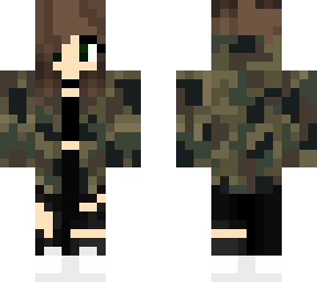 Camo girl | Minecraft Skin