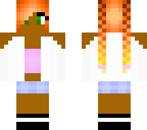 Girl with Braids | Minecraft Skin